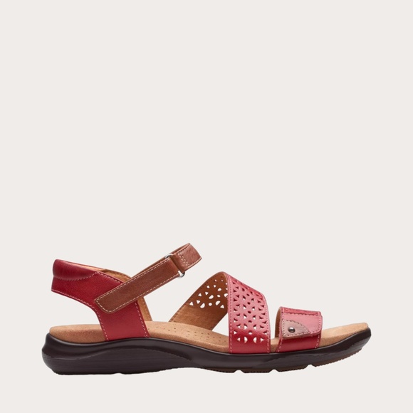 Clarks | Shoes | Womens Clarks Kitly Way Sandals In Grenadine Leather ...